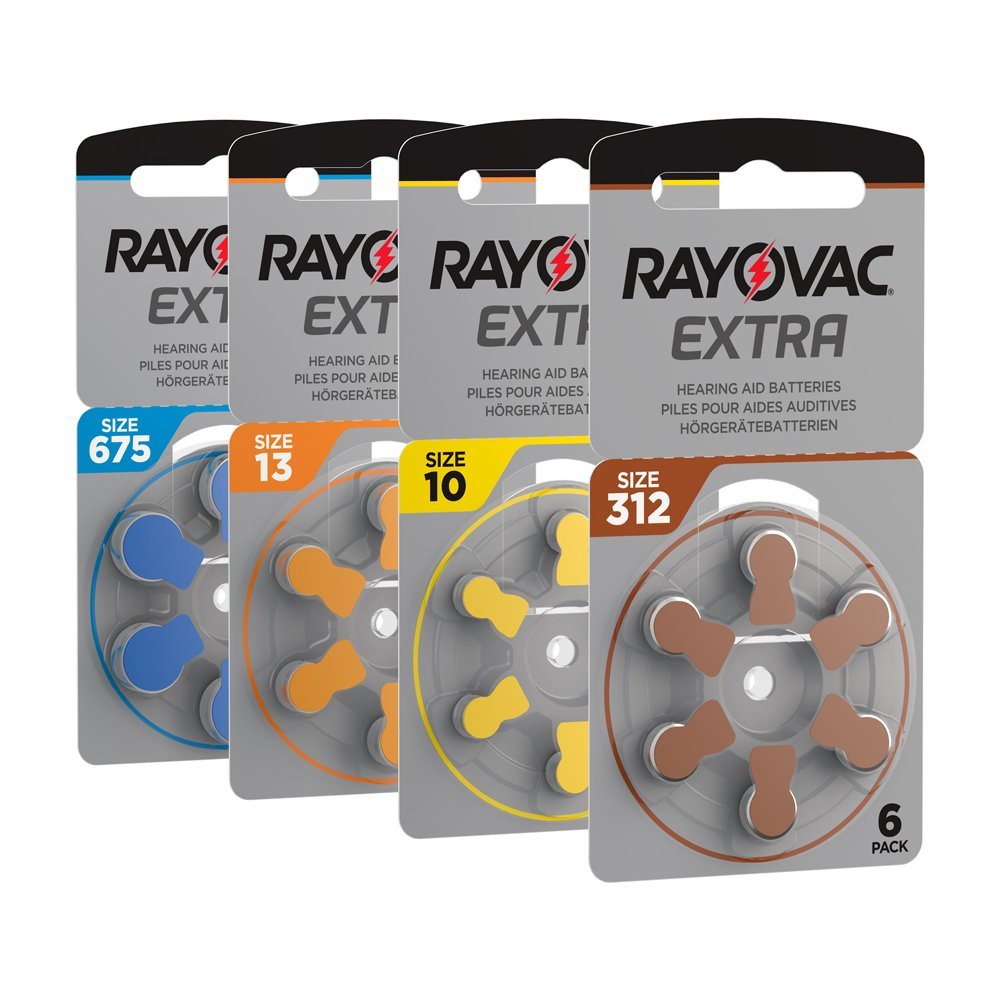 Rayovac Zinc Air Cell Batteries – Size 312 (60 Pack) - Puretone ...