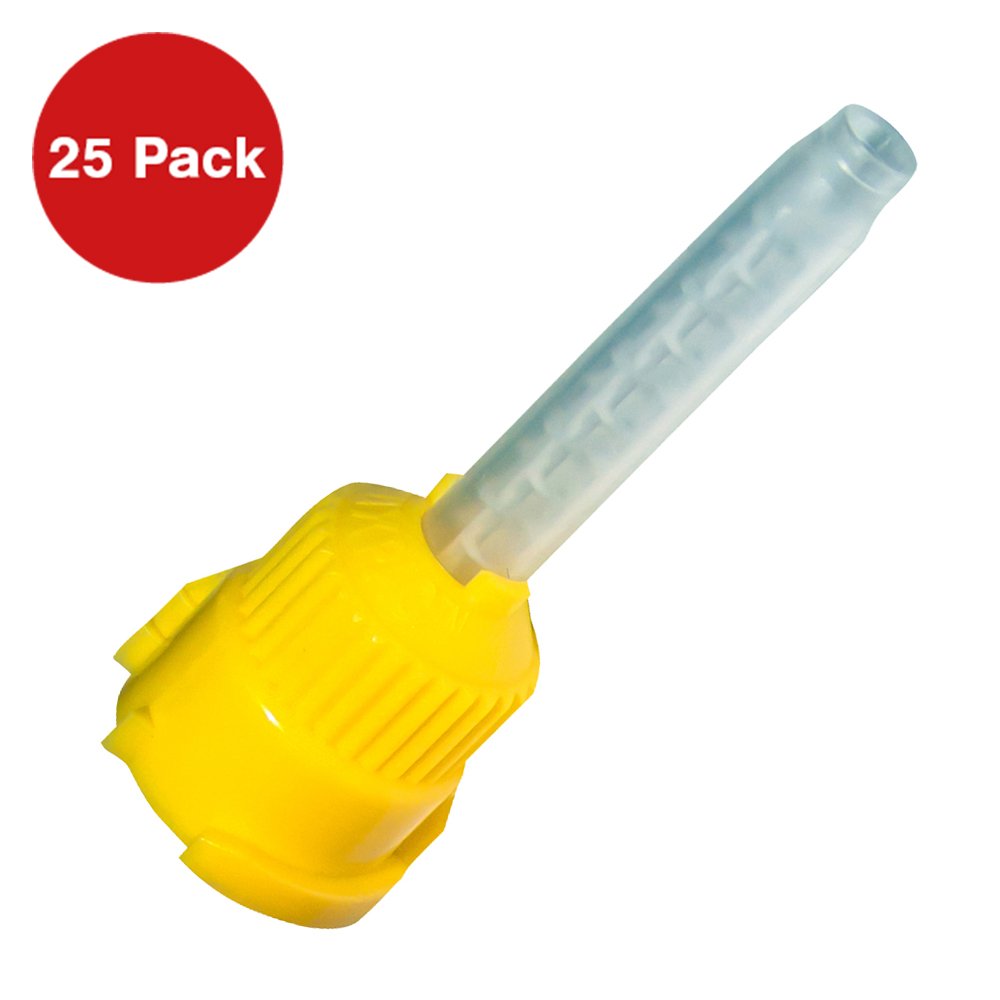 Detax T-Mixer Tips - Yellow, Small (AM2 x 25) - Puretone Professionals