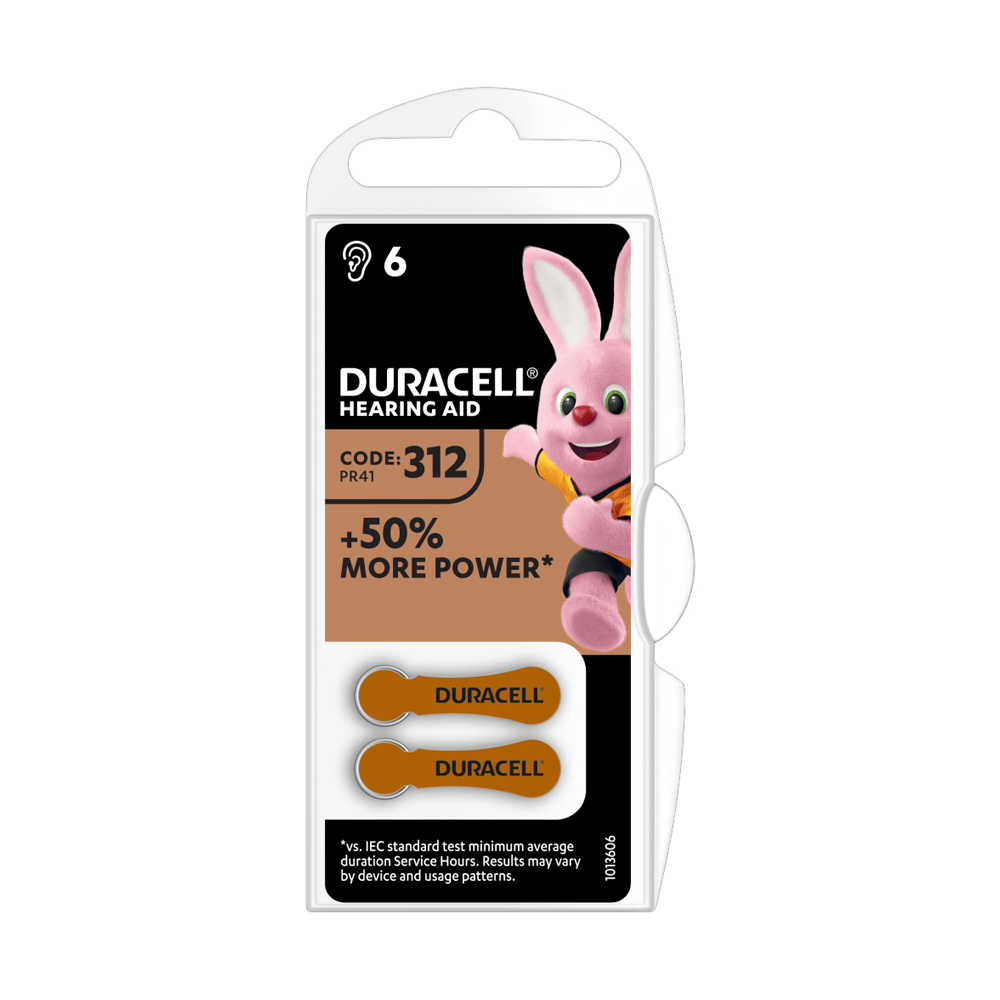 Duracell Activair Batteries – Size 312 (60 Pack) - Puretone Professionals